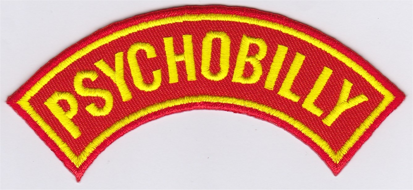 Psychobilly stoffen opstrijk patch