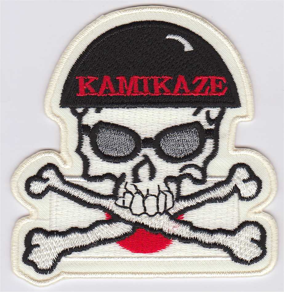 Kamikaze stoffen opstrijk patch