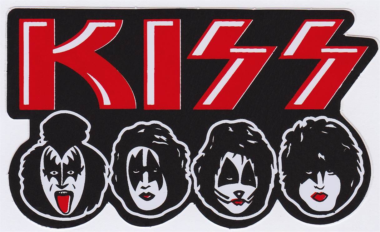 Kiss sticker