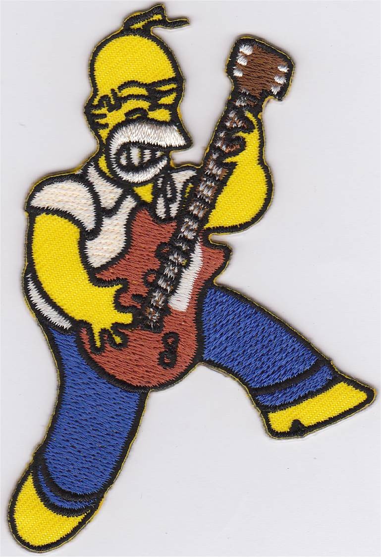 Homer Simpson stoffen opstrijk patch