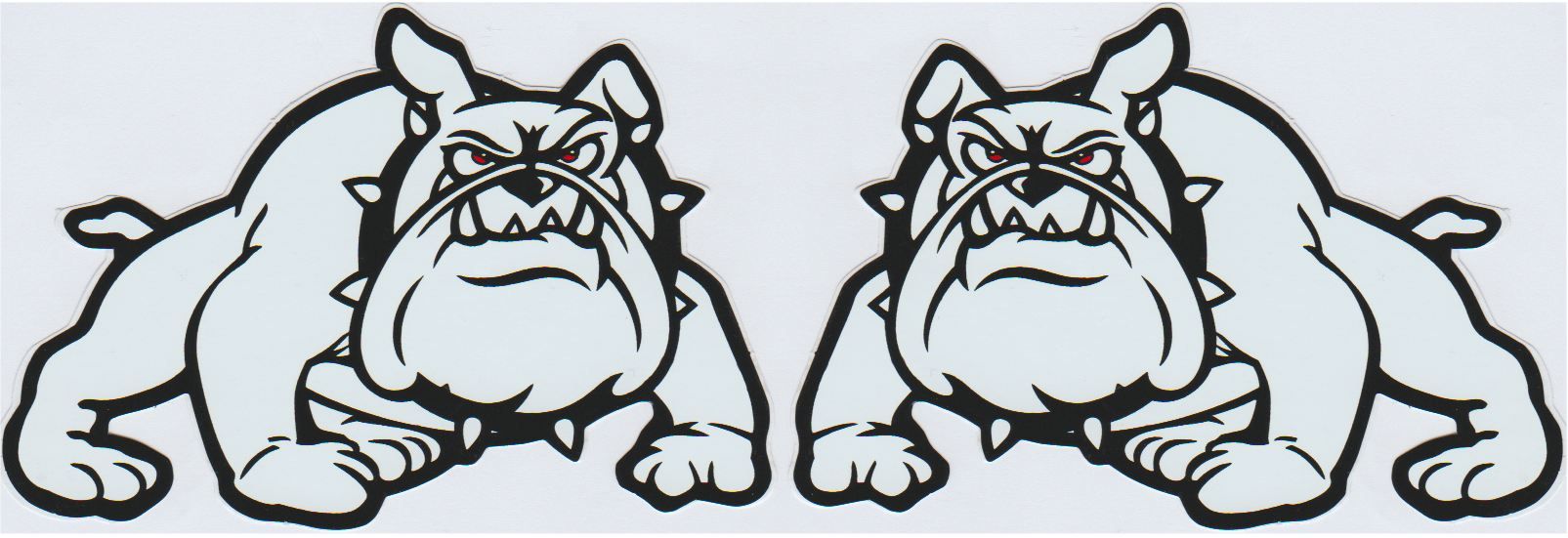 Bulldog sticker set