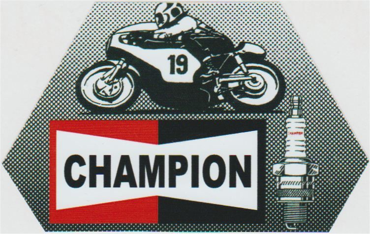 Champion Spark plugs sticker