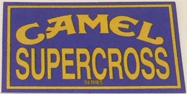 Camel Supercross metallic sticker