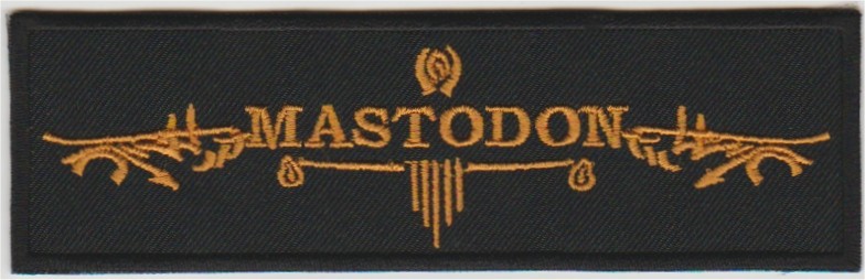 Mastodon stoffen opstrijk patch