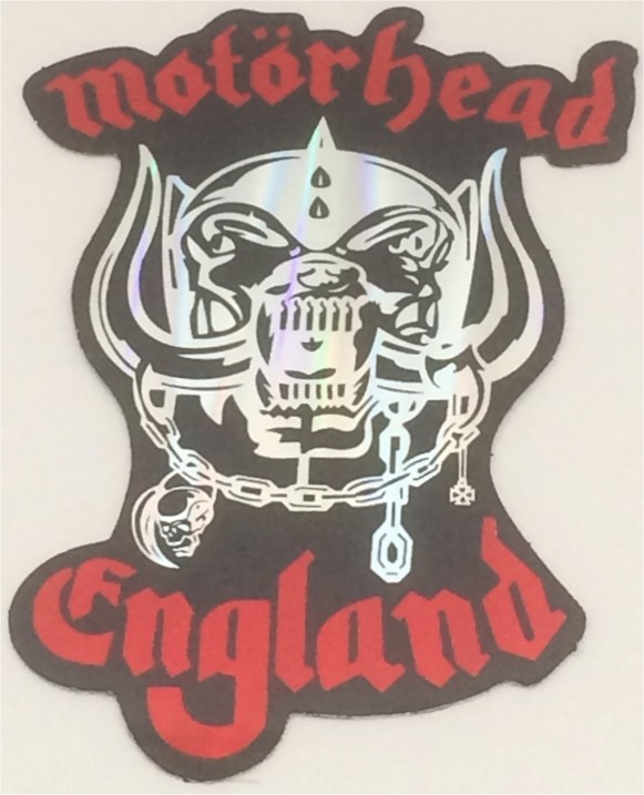 Motorhead England metallic sticker