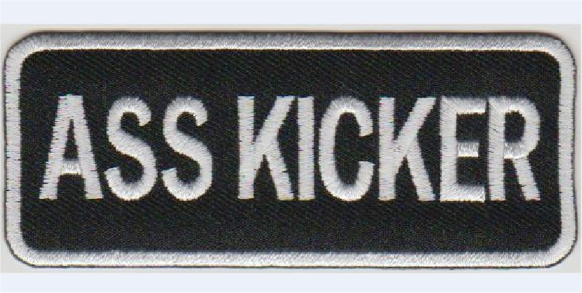 Ass Kicker stoffen opstrijk patch