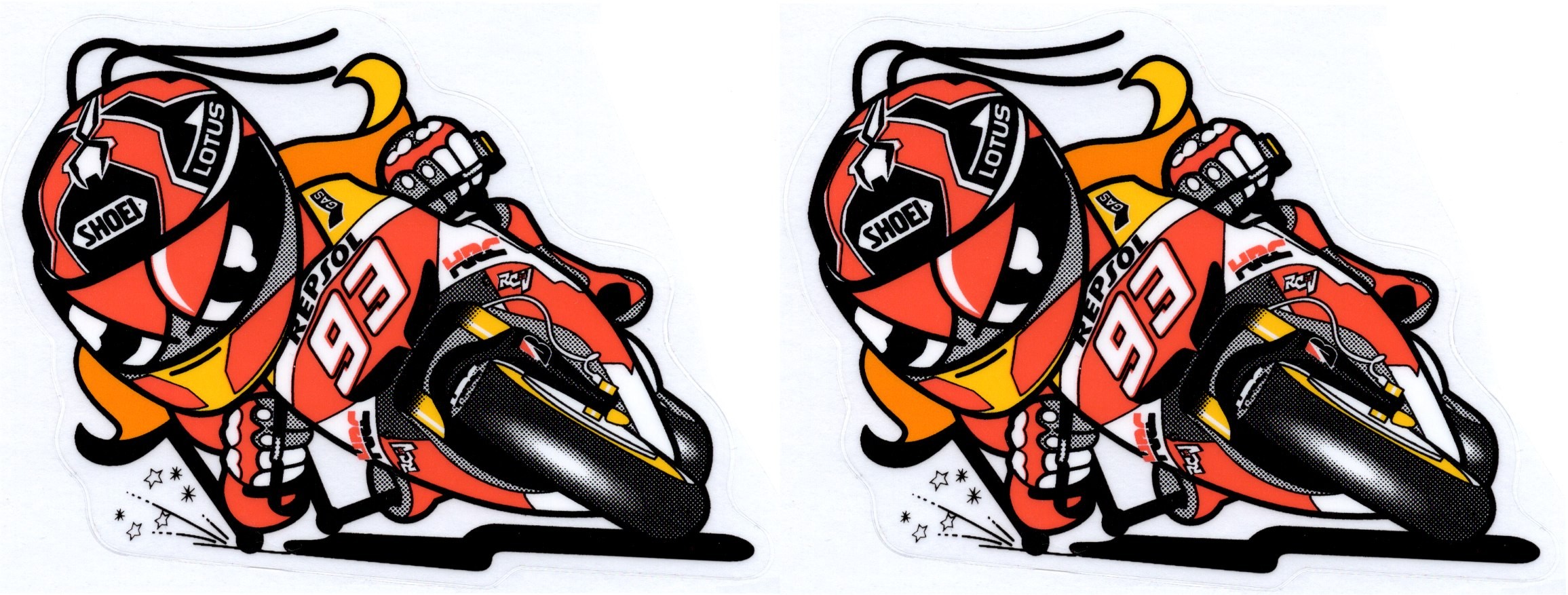 Marc Márquez 93 sticker set