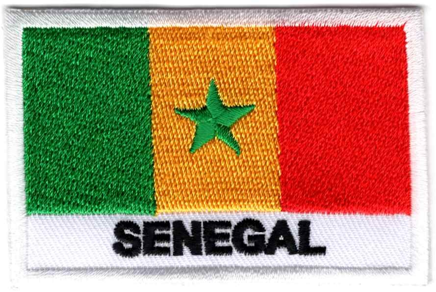 Senegal stoffen opstrijk patch