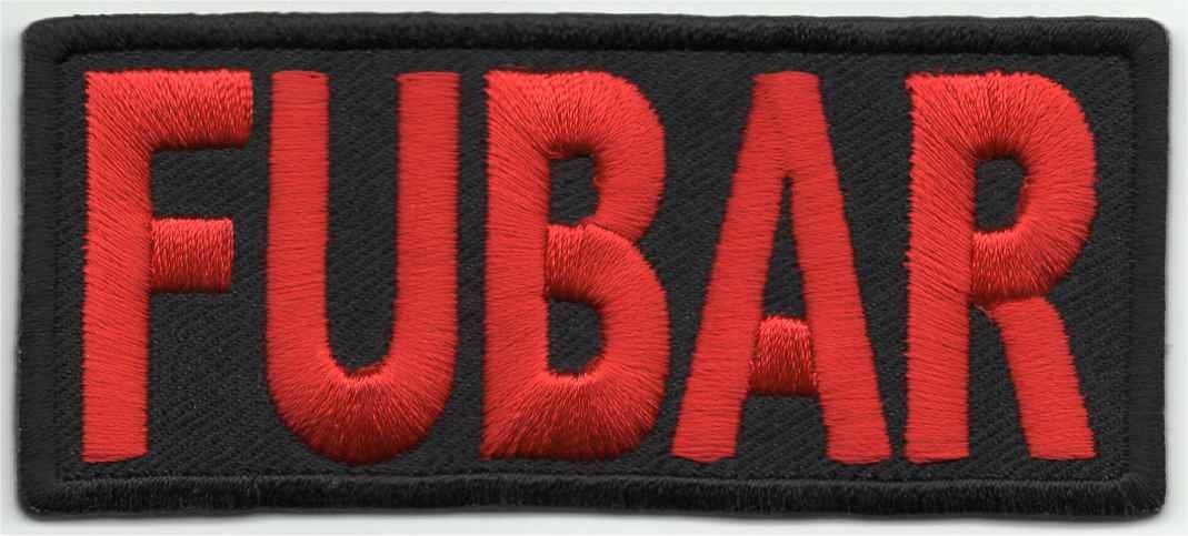 FUBAR stoffen opstrijk patch
