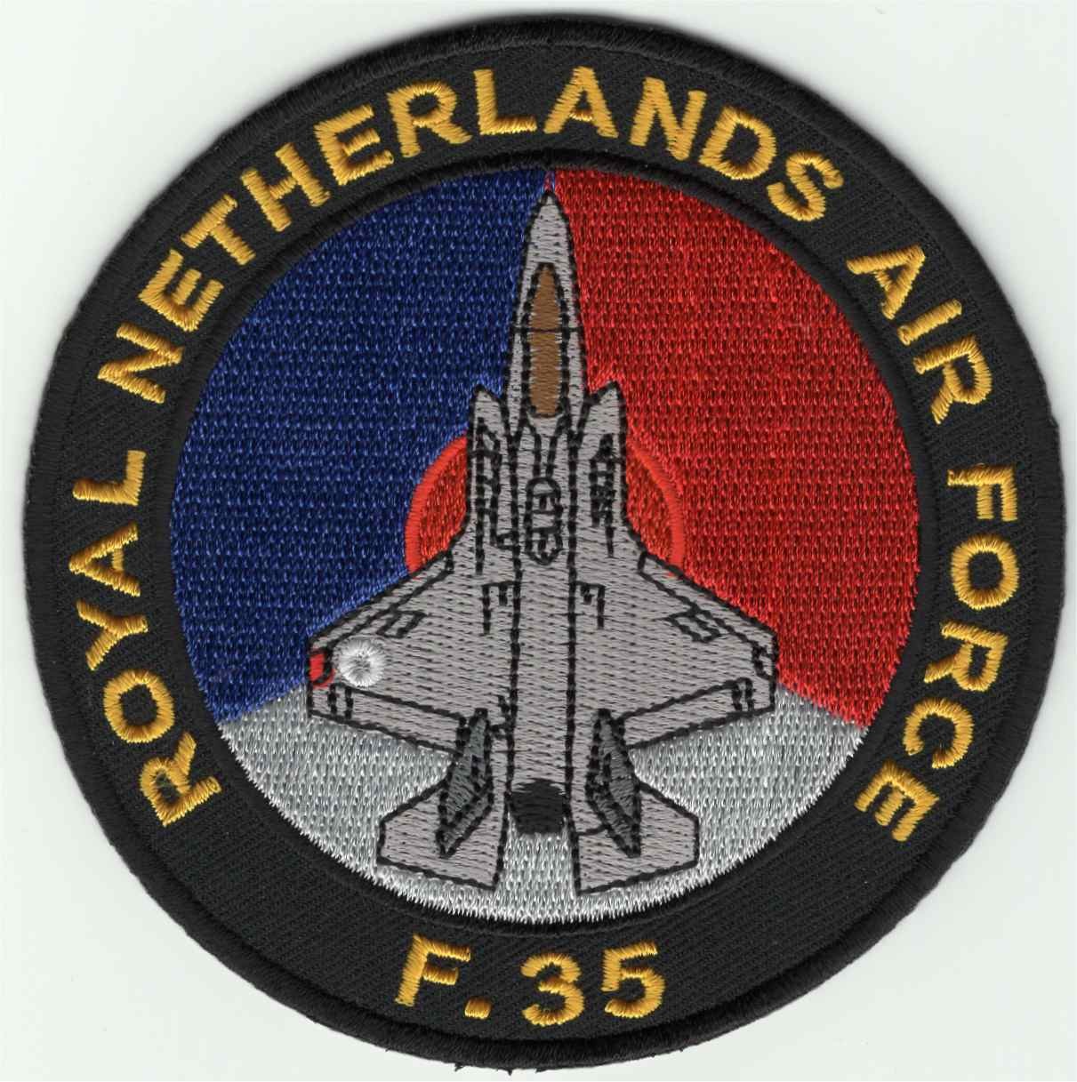 Royal Netherlands Air Force F-35 stoffen opstrijk patch