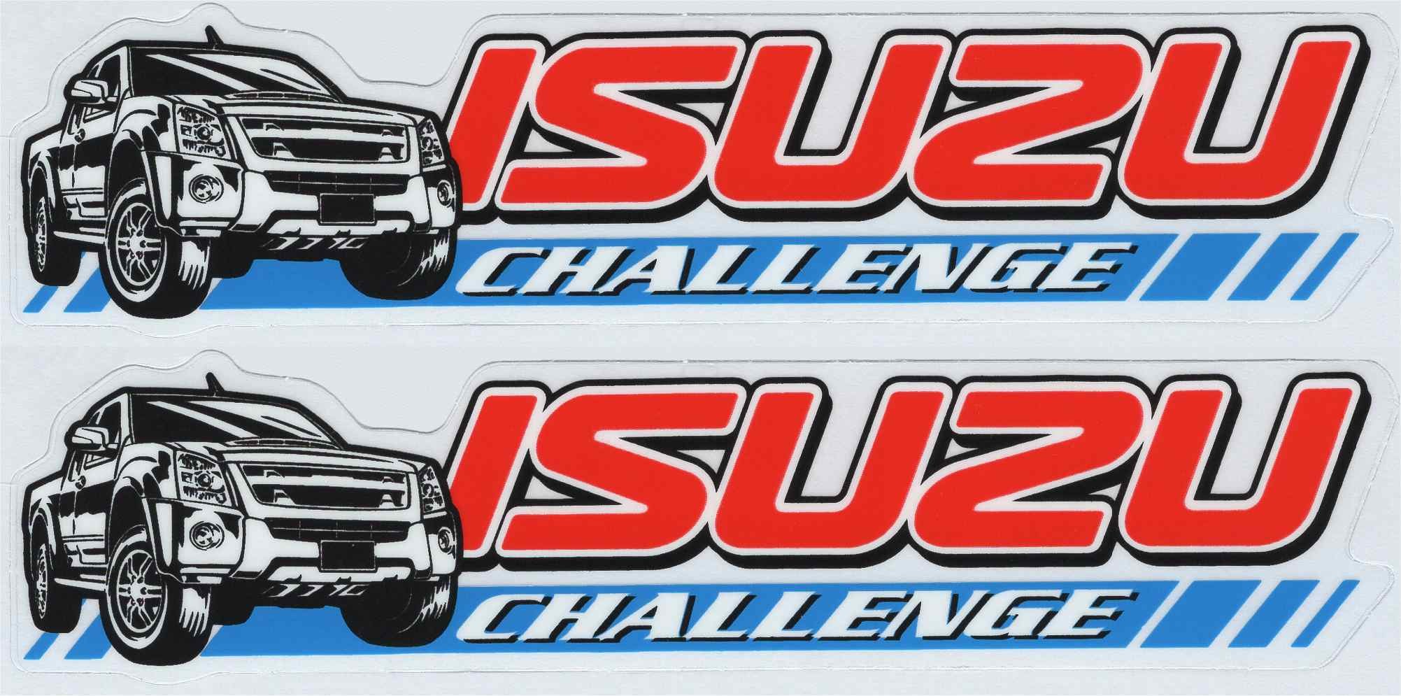 Isuzu Challenge sticker set