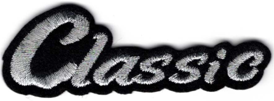 Classic stoffen opstrijk patch