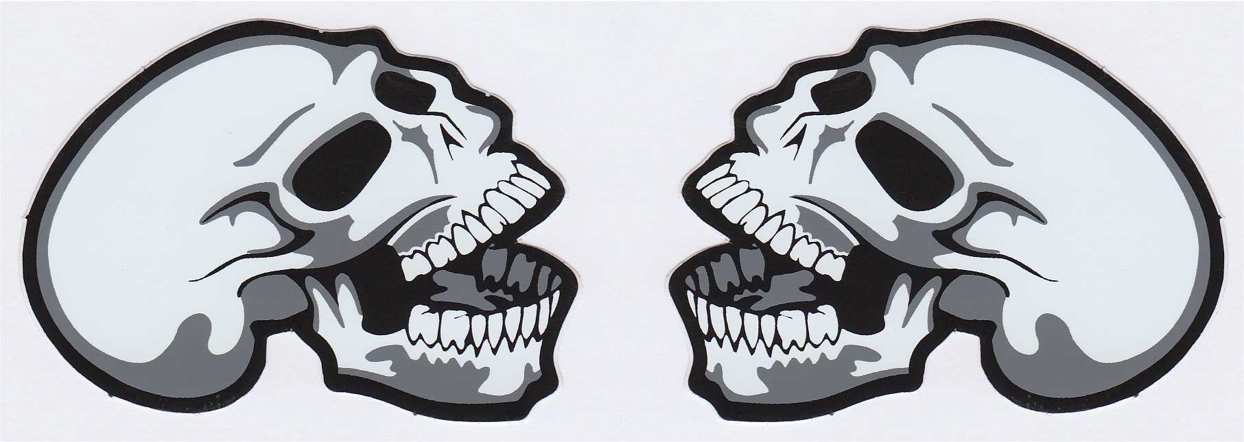 Skull sticker set