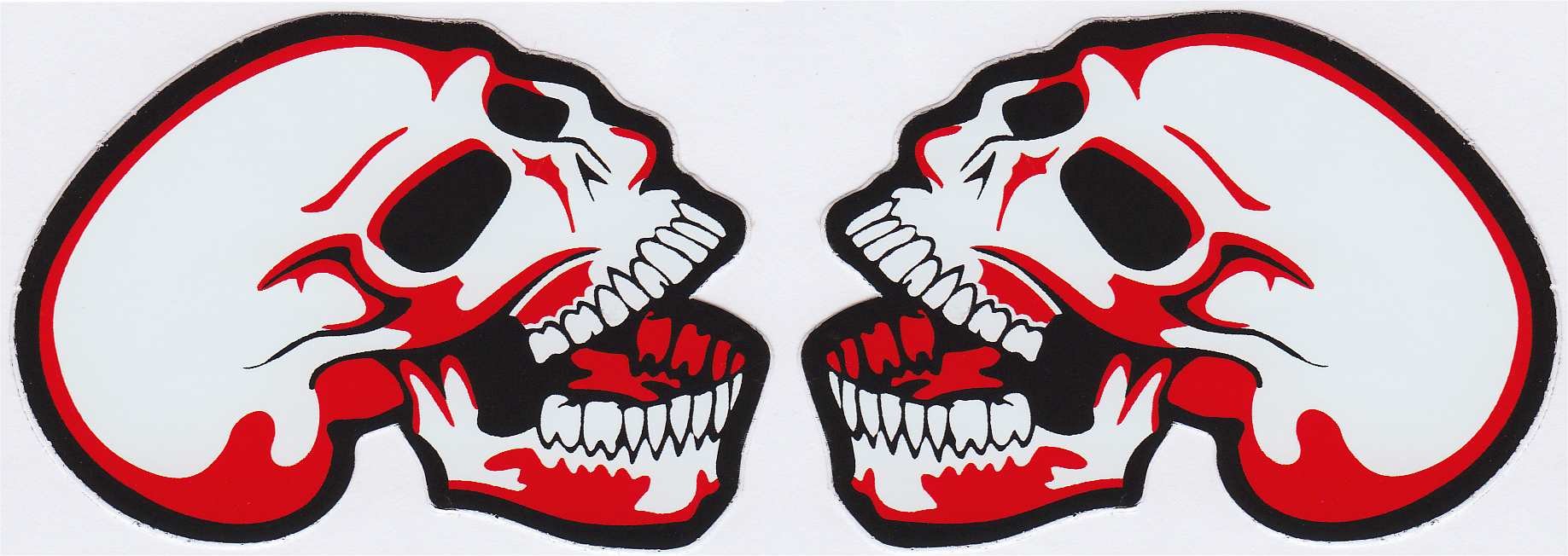 Skull sticker set