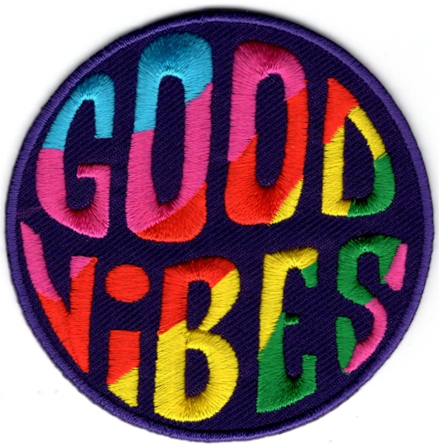 Good Vibes stoffen opstrijk patch