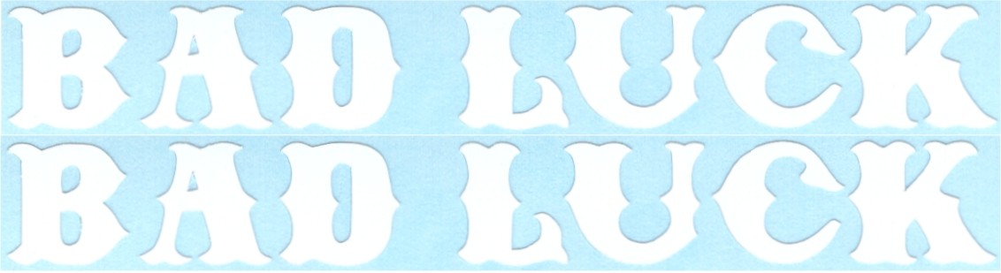 Bad Luck sticker set